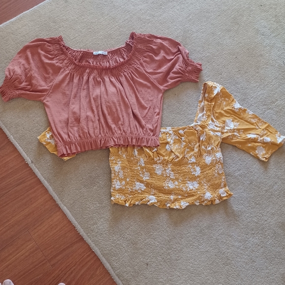 zara bp nordstrom | Tops | Lot Of 2 Tops Bp Nordstrom M Smocked Zara S ...